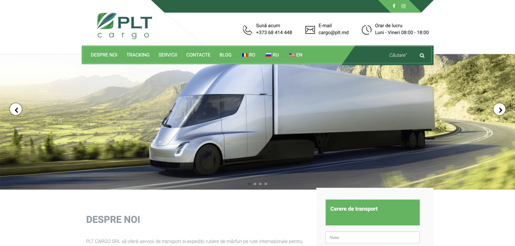 PLT Cargo - PROwebdesign